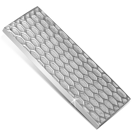 ハニーカムステンレスマネークリップ サージカルステンレス316L 丈夫で高級感あり ギフト メンズ 大人 お金を挟む お札 財布 おしゃれ スーツに似合う はさむ 誕生日 父の日 お父さん 彼氏 パパ 外国人や男の子に人気 ステンレスアクセサリー