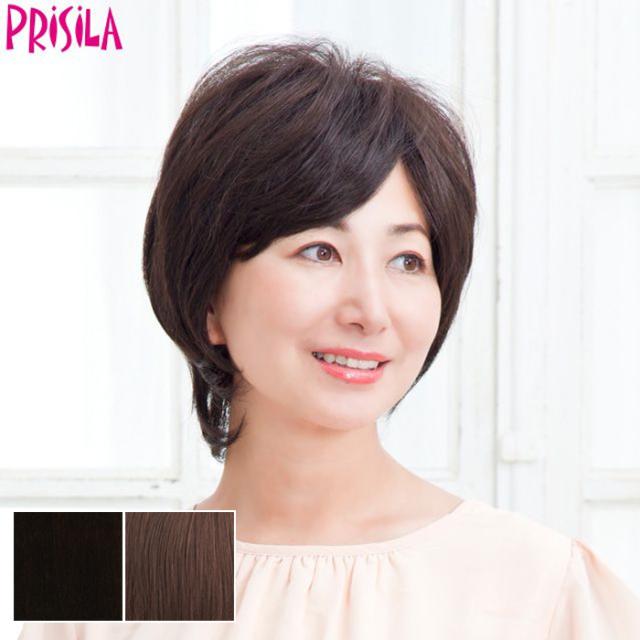 ミセス総手植えオールウィッグ A-003【PRISILA】 (送料無料)