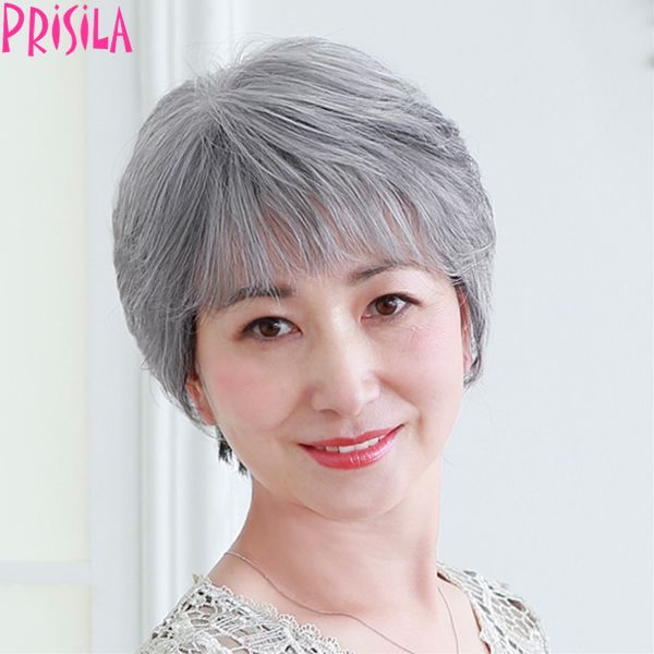 プリシラ ミセスオールウィッグ【ミニマムショート】A-111耐熱 (送料無料) PRISILA フルウィッグ ショート コスプレ