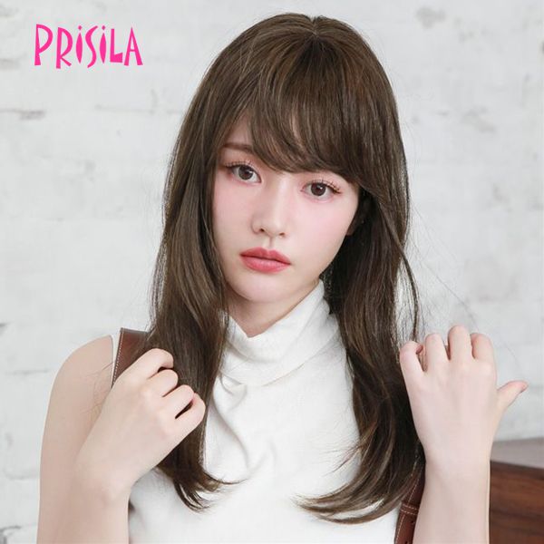 プリシラ オールウィッグ【ガーリッシュストレートミディ】A-708耐熱 (送料無料) PRISILA フルウィッグ ロング
