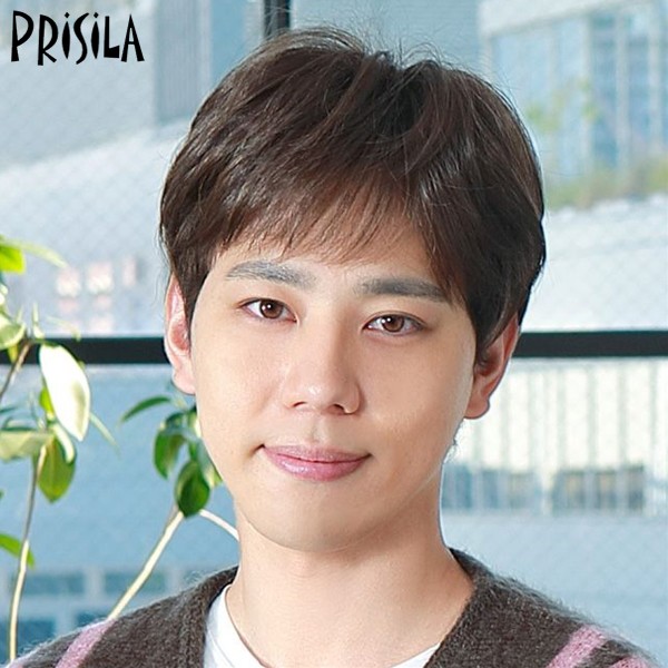 プリシラ 男性用五分ウィッグ【ミディアムショート】GB-24耐熱 (送料無料) PRISILA ポイントウィッグ ショート