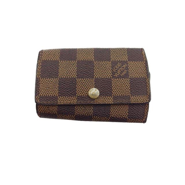 【BIGお買い物ラリー★30%OFFセール中】ルイ・ヴィトン LOUIS VUITTON キーケースダミエ ミュルティクレ6 ブラウン ベージュ ゴールド レディース 中古