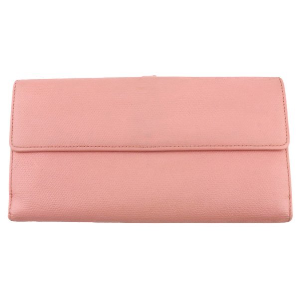 【X'masセール★30%OFF】シャネル CHANEL 長財布ココボタン オールドシャネル ピンク ゴールド レディース 中古