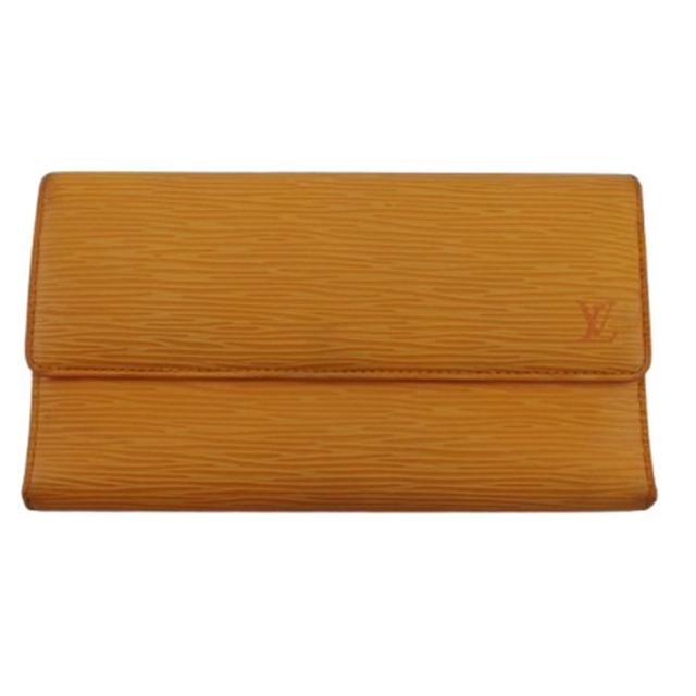 【BIGお買い物ラリー★30%OFFセール中】ルイ・ヴィトン LOUIS VUITTON 長財布エピ ポルトトレゾール・インターナショナル オレンジ レディース 中古