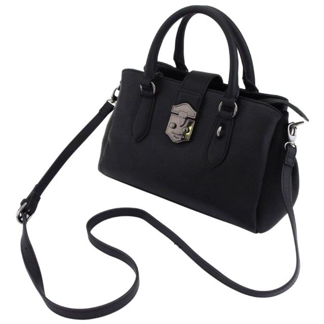 【BIGお買い物ラリー★30%OFFセール中】サマンサベガ Samantha Vega ショルダーバッグロゴ ブラック レディース 中古