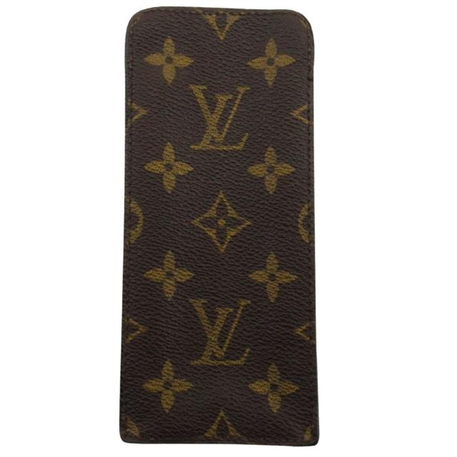 【BIGお買い物ラリー★30%OFFセール中】ルイ・ヴィトン LOUIS VUITTON メガネケースモノグラム 廃盤 ヴィンテージ ブラウン ベージュ レディース 中古