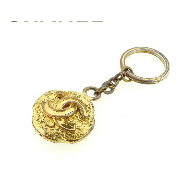 【BIGお買い物ラリー★30%OFFセール中】シャネル CHANEL キーホルダーココマーク ゴールド レディース 中古