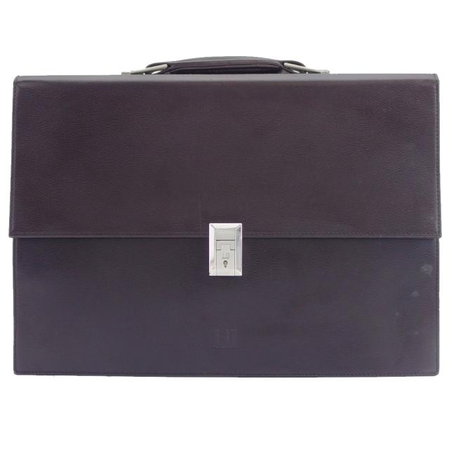 【BIGお買い物ラリー★30%OFFセール中】ダンヒル Dunhill ビジネスバッグロングテールロゴ ブラウン レディース 中古