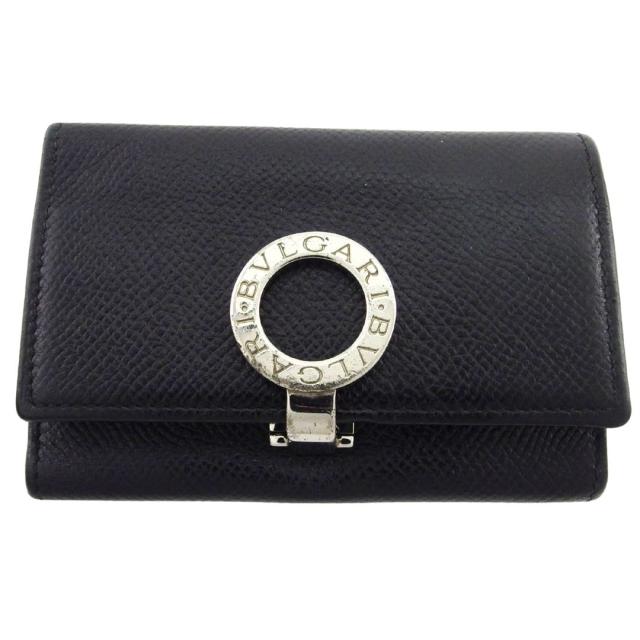 【BIGお買い物ラリー★30%OFFセール中】ブルガリ BVLGARI キーケースブルガリブルガリ ロゴクリップ ブラック レディース 中古