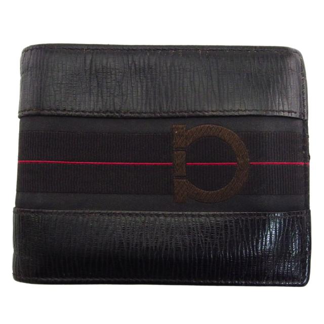 【BIGお買い物ラリー★30%OFFセール中】サルヴァトーレフェラガモ Salvatore Ferragamo 札入れ ネロ レディース 中古