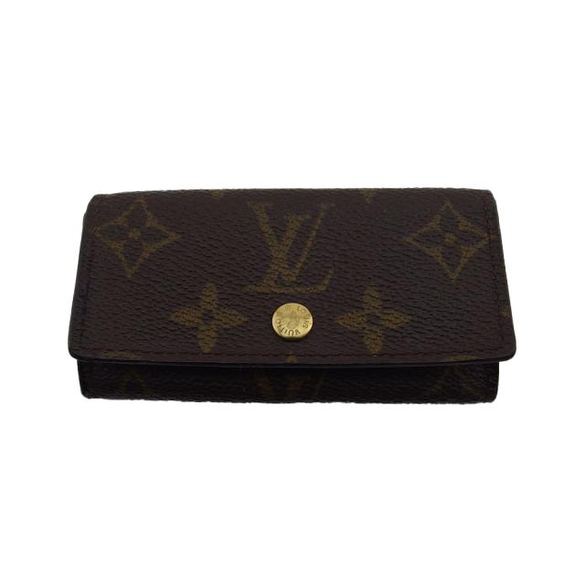 【BIGお買い物ラリー★30%OFFセール中】ルイ・ヴィトン LOUIS VUITTON キーケースモノグラム ミュルティクレ4 ブラウン ベージュ レディース 中古