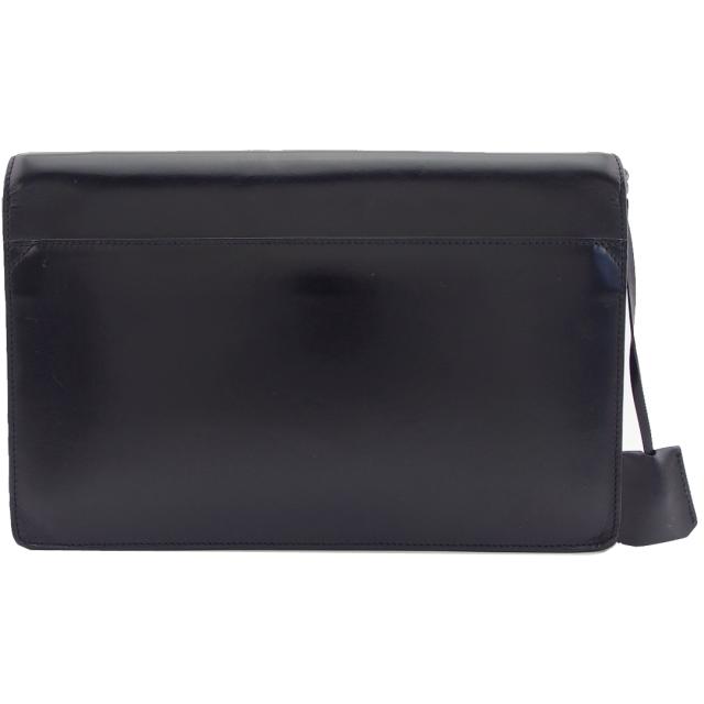 【BIGお買い物ラリー★30%OFFセール中】ダンヒル Dunhill クラッチバッグ ブラック×シルバー レディース 中古