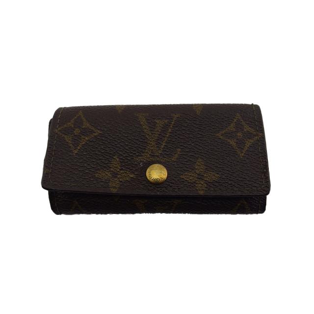 【BIGお買い物ラリー★30%OFFセール中】ルイ・ヴィトン LOUIS VUITTON キーケースモノグラム ミュルティクレ4 ブラウン ベージュ レディース 中古