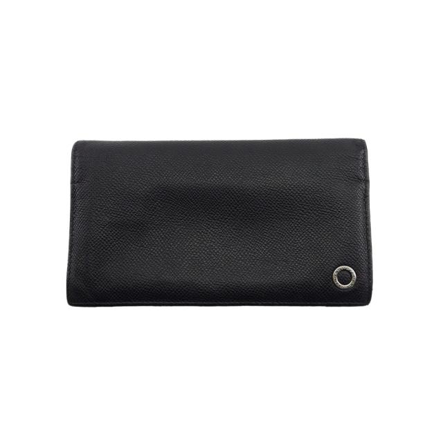 【BIGお買い物ラリー★30%OFFセール中】ブルガリ BVLGARI 長財布ブルガリブルガリ ブラック×シルバー×ブルー レディース 中古