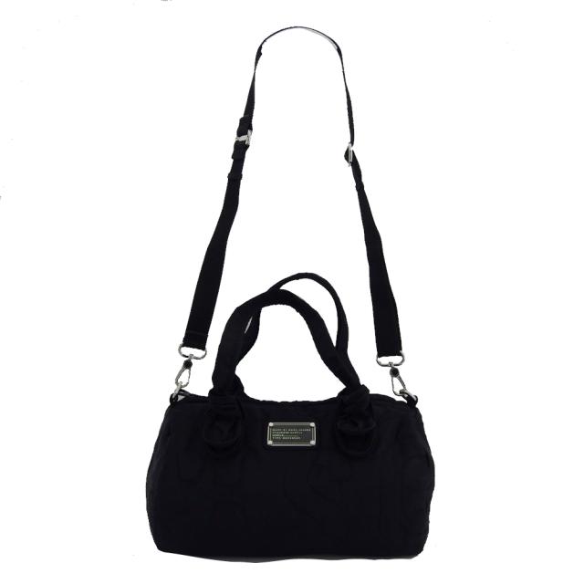 【X'masセール★30%OFF】マークバイマークジェイコブス MARC BY MARC JACOBS ボストンバッグ ブラック×シルバー レディース 中古