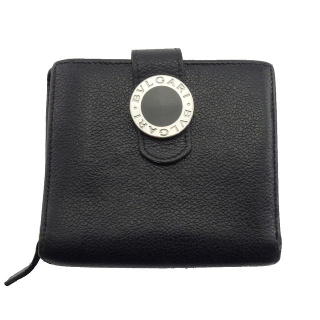 【BIGお買い物ラリー★30%OFFセール中】ブルガリ BVLGARI 長財布 ブラック×シルバー×レッド レディース 中古