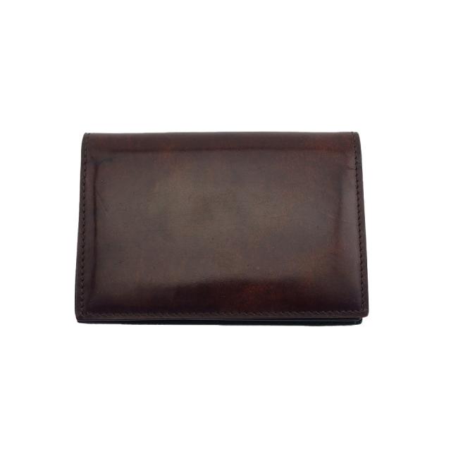 【BIGお買い物ラリー★30%OFFセール中】ダンヒル Dunhill カードケースクラブイン ブラウン グリーン レディース 中古