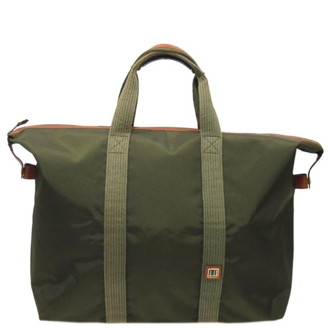 【BIGお買い物ラリー★30%OFFセール中】ダンヒル Dunhill ボストンバッグロゴプレート カーキ ブラウン レディース 中古