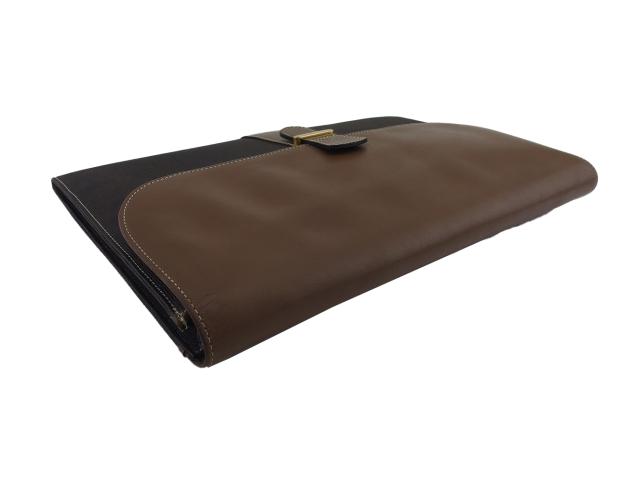 【BIGお買い物ラリー★30%OFFセール中】ダンヒル Dunhill ビジネスバッグヘリンボーン グレー 灰色 ブラウン レディース 中古 ダンヒル Dunhill ビジネスバッグヘリンボーン グレー 灰色 ブラウン