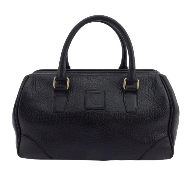 【BIGお買い物ラリー★30%OFFセール中】ニナリッチ NINA RICCI ハンドバッグNRマーク ブラック レディース 中古