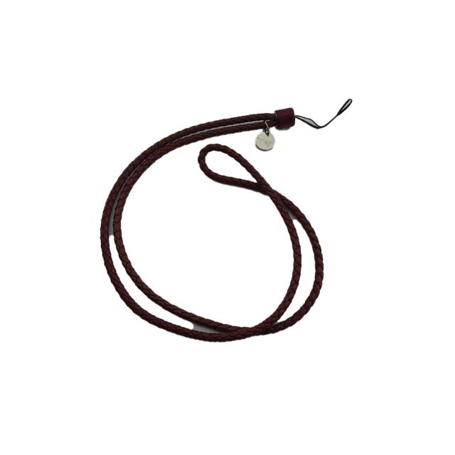 【X'masセール★30%OFF】ボッテガヴェネタ BOTTEGAVENETA その他小物イントレチャート ロゴチャーム付き ブラウン レディース 中古