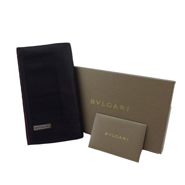 【X'masセール★30%OFF】ブルガリ BVLGARI 長財布バックル ブラック ボルドー レディース 中古