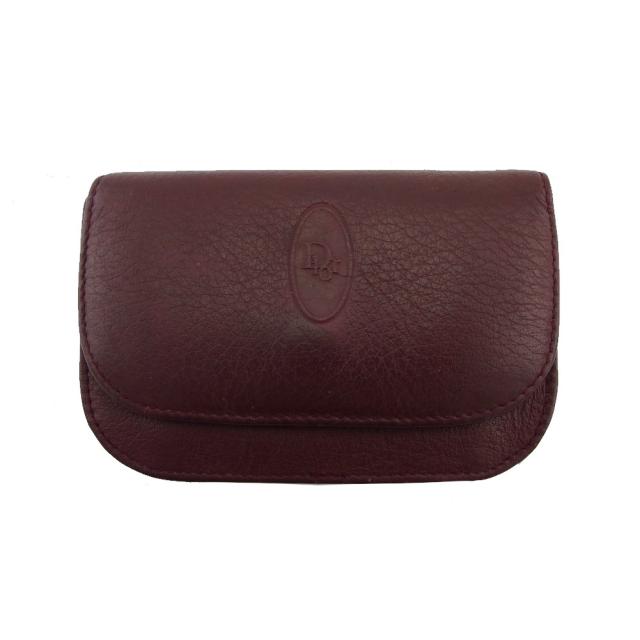 【BIGお買い物ラリー★30%OFFセール中】ディオール Dior ケースロゴ ボルドー レディース 中古