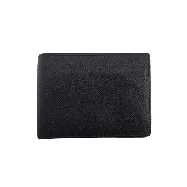 【BIGお買い物ラリー★30%OFFセール中】ブルガリ BVLGARI 札入れクラシコ ブラック レディース 中古