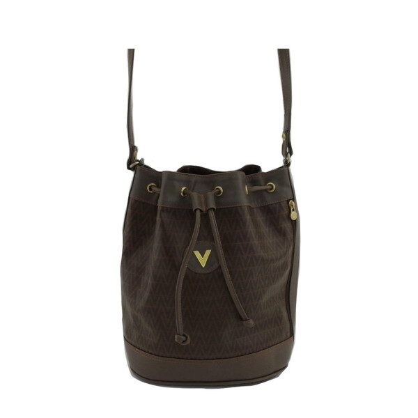 【X'masセール★30%OFF】マリオ・ヴァレンティノ MARIO VALENTINO ショルダーバッグ ブラウン×ベージュ×ゴールド レディース 中古