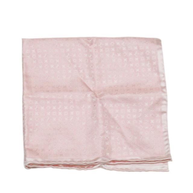 【BIGお買い物ラリー★30%OFFセール中】ルイ・ヴィトン LOUIS VUITTON ハンカチモノグラム ピンク レディース 中古