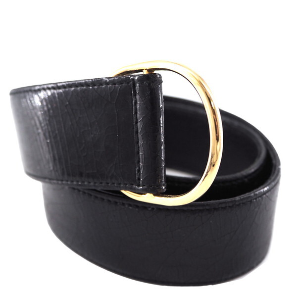 【BIGお買い物ラリー★30%OFFセール中】セリーヌ CELINE ベルト ブラック レディース 中古