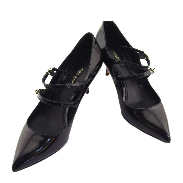 【BIGお買い物ラリー★30%OFFセール中】ドルチェアンドガッバーナ DOLCE&GABBANA パンプス NERO レディース 中古