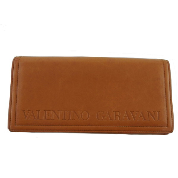 【BIGお買い物ラリー★30%OFFセール中】ヴァレンティノ VALENTINO 長財布 ブラウン レディース 中古