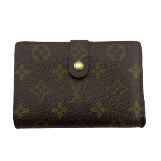 【BIGお買い物ラリー★30%OFFセール中】ルイ・ヴィトン LOUIS VUITTON 二つ折り財布モノグラム ポルトフォイユ・ヴィエノワ ブラウン レディース 中古