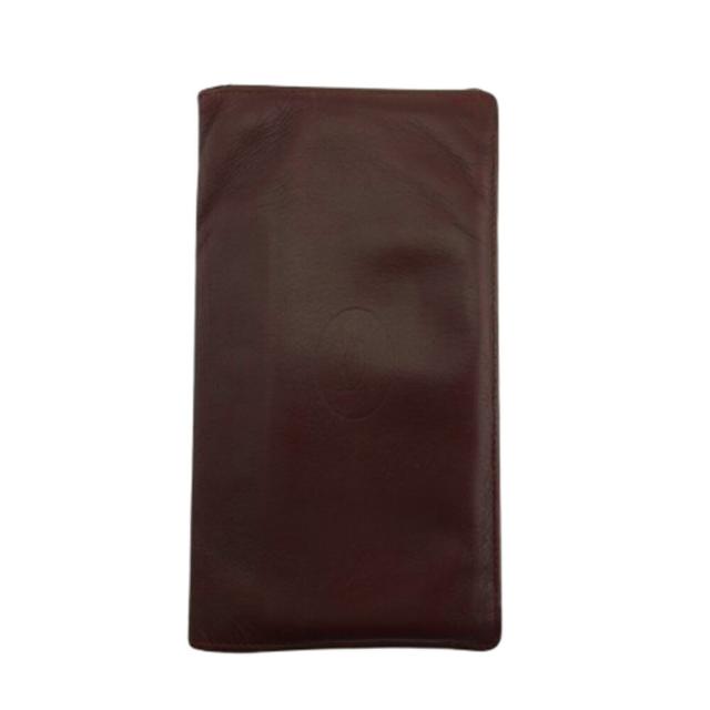 【BIGお買い物ラリー★30%OFFセール中】カルティエ CARTIER 札入れ マストライン ボルドー レディース 中古