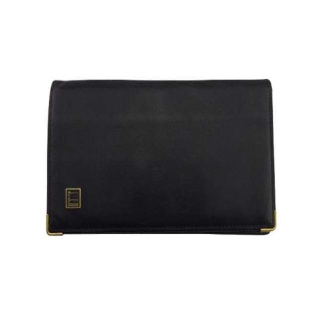 【BIGお買い物ラリー★30%OFFセール中】ダンヒル Dunhill 札入れ ブラック レディース 中古