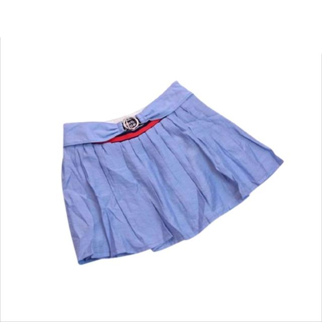 【BIGお買い物ラリー★30%OFFセール中】クリスチャンディオール Christian Dior スカートロゴモチーフ刺繍 サイズMボーダー×ストライプ オレンジ×ネイビー系 レディース 中古