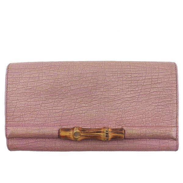 【X'masセール★30%OFF】グッチ GUCCI 長財布バンブー レディース 中古