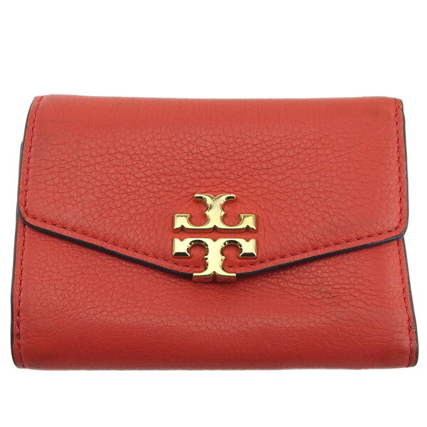 【BIGお買い物ラリー★30%OFFセール中】トリーバーチ Tory Burch 三つ折り財布 KIRA LAVA レディース 中古
