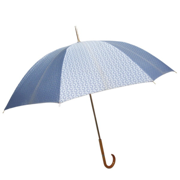 【BIGお買い物ラリー★30%OFFセール中】セリーヌ CELINE 傘Cマカダム ブルー ベージュ レディース 中古