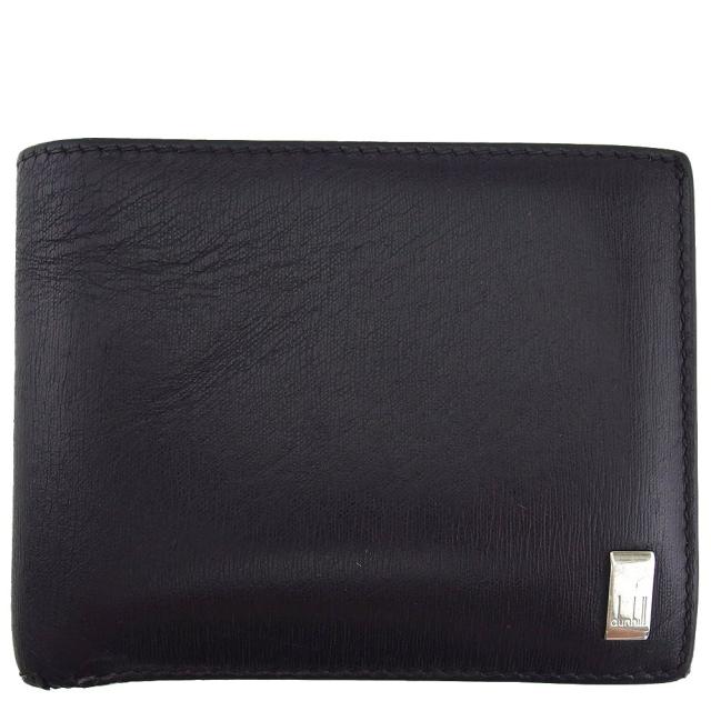 【BIGお買い物ラリー★30%OFFセール中】ダンヒル Dunhill 二つ折り財布サイドカー ロゴプレート ブラウン レディース 中古