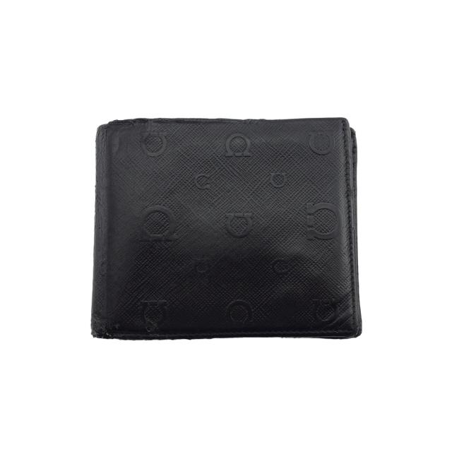 【BIGお買い物ラリー★30%OFFセール中】サルヴァトーレフェラガモ Salvatore Ferragamo 二つ折り財布ガンチーニ柄 NERO レディース 中古