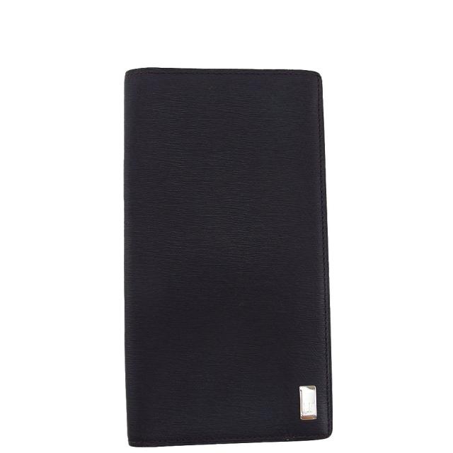 【BIGお買い物ラリー★30%OFFセール中】ダンヒル Dunhill 札入れサイドカー ロゴプレート ブラウン レディース 中古