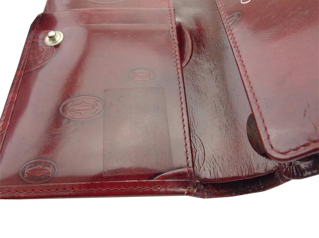 カルティエ CARTIER 長財布2C ハッピーバースデー ボルドー レディース