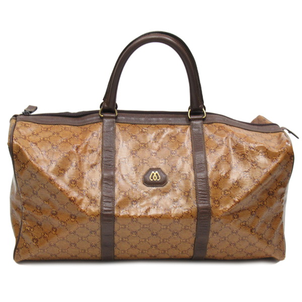 【BIGお買い物ラリー★30%OFFセール中】モラビト MORABITO ボストンバッグMマーク ベージュ ブラウン レディース 中古