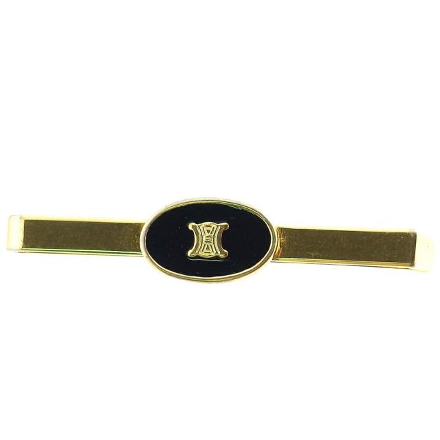 【X'masセール★30%OFF】セリーヌ CELINE タイピン ブラック×ゴールド レディース 中古
