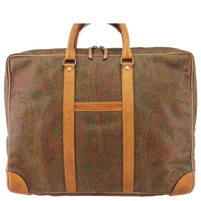 【BIGお買い物ラリー★30%OFFセール中】エトロ ETRO ブリーフケースペイズリー レディース 中古