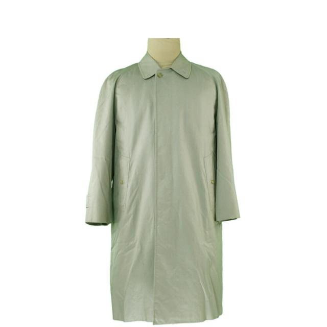 【BIGお買い物ラリー★30%OFFセール中】バーバリー BURBERRY トレンチコートステンカラー ♯90 165サイズ シングル カーキ レディース 中古
