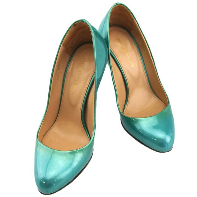 【BIGお買い物ラリー★30%OFFセール中】セルジオロッシ Sergio Rossi パンプス ブライトグリーン レディース 中古