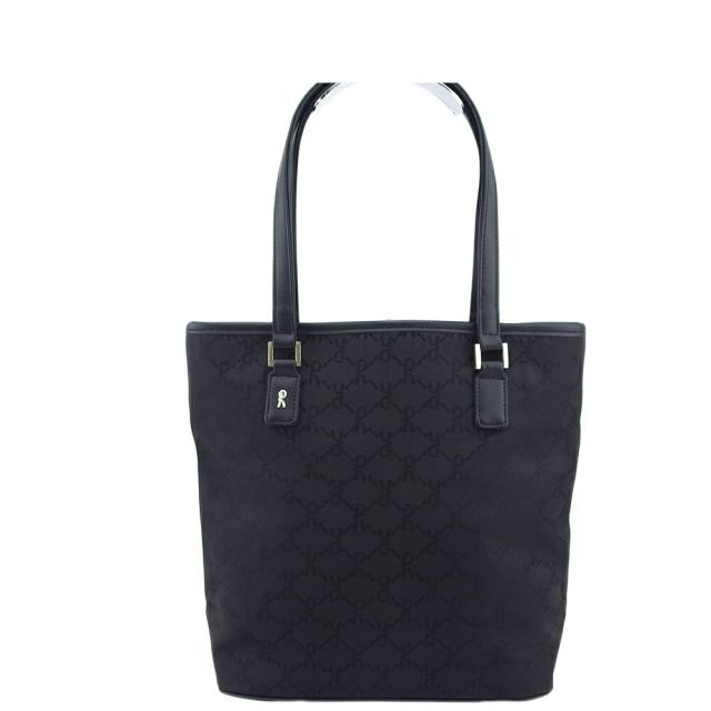 【BIGお買い物ラリー★30%OFFセール中】ロベルタ・ディ・カメリーノ Roberta di Camerino トートバッグ ブラック×シルバー レディース 中古